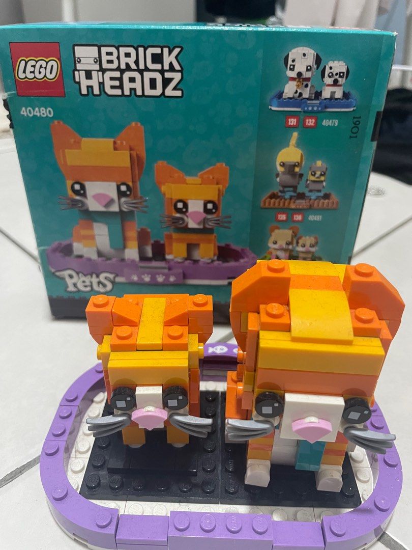 Lego Ginger Tabby Cat, Hobbies & Toys, Toys & Games on Carousell