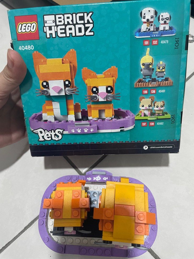 Lego Ginger Tabby Cat, Hobbies & Toys, Toys & Games on Carousell