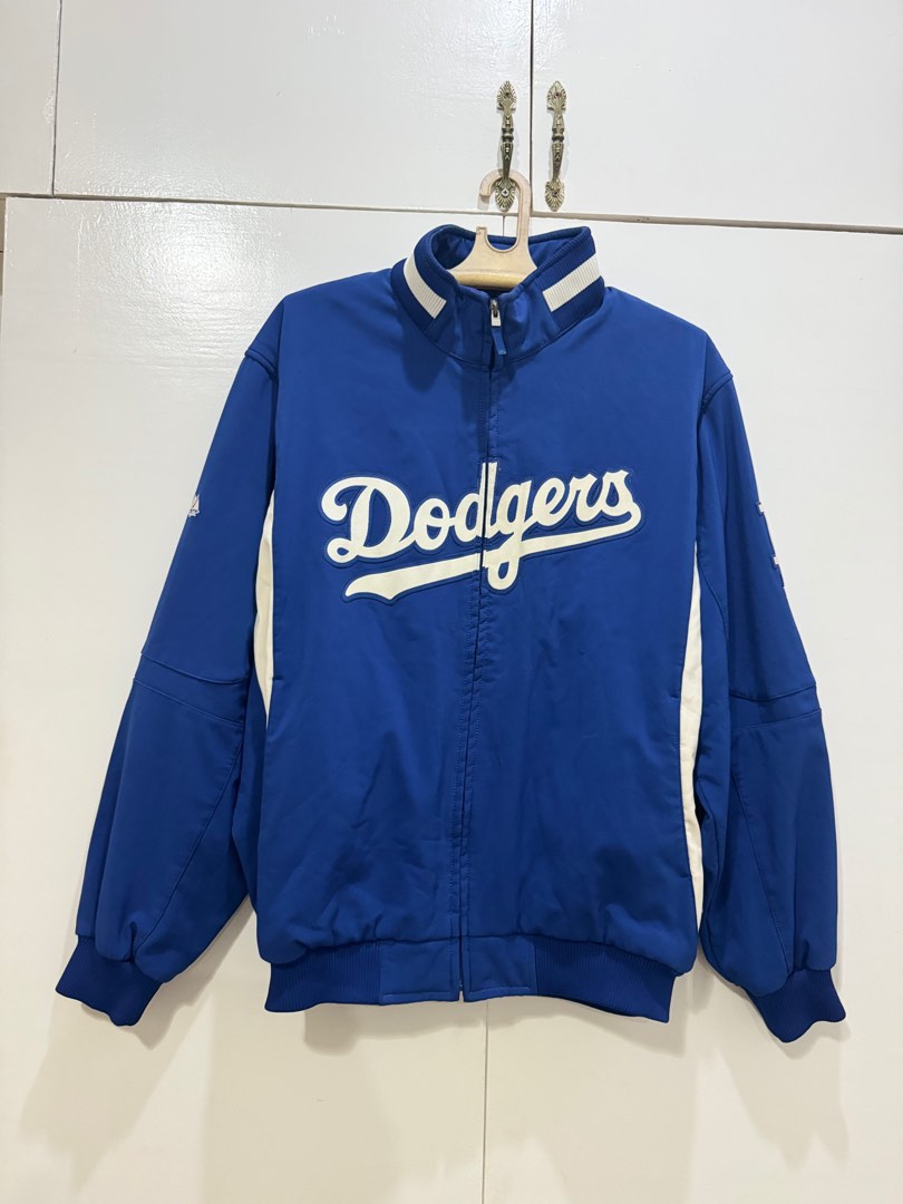 Los Angeles Dodgers MLB Majestic Blue Therma Base Dugout Jacket Men's ...