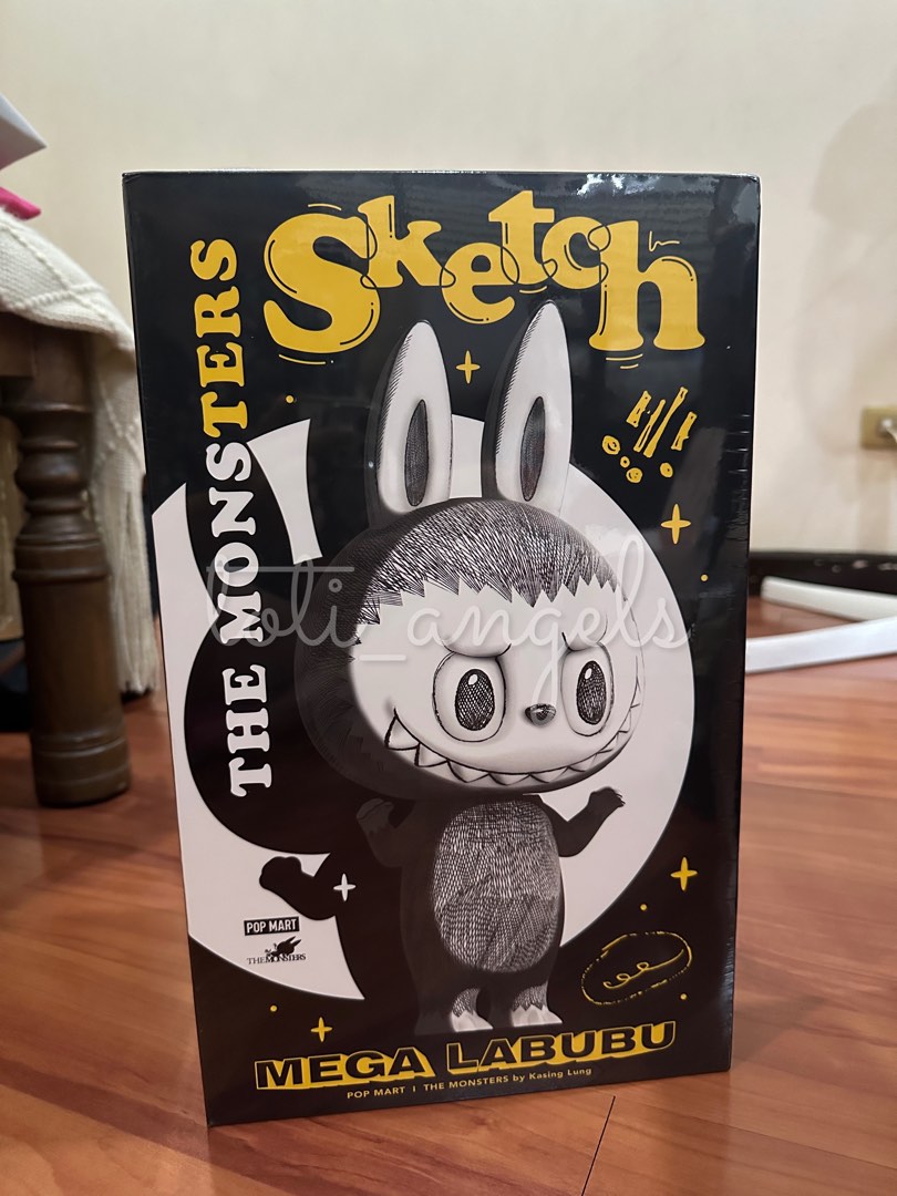 Mega Labubu Sketch 400%, Hobbies & Toys, Toys & Games on Carousell