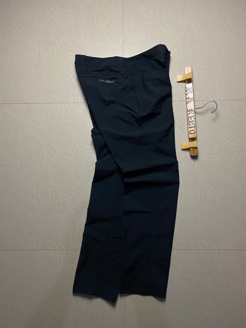 MONT-BELL Trek Hiking Outdoor Pants Lightweight Material with Belt Size ...