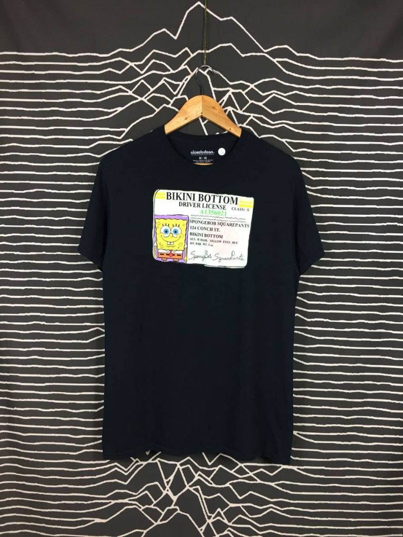 Nickelodeon SpongeBob SquarePants Driver License Cartoon Tee, Men's ...