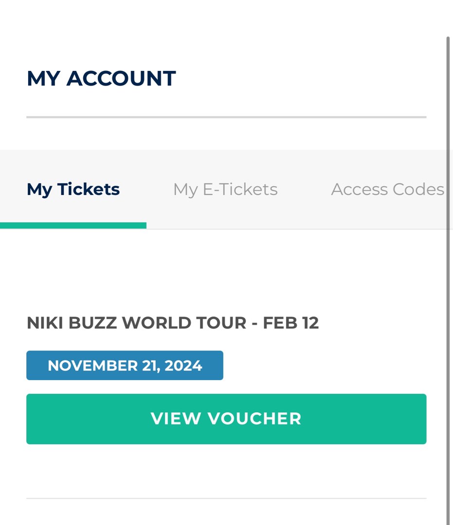 Niki Buzz World Tour (DAY 2) - FLOOR STANDING, Tickets & Vouchers ...