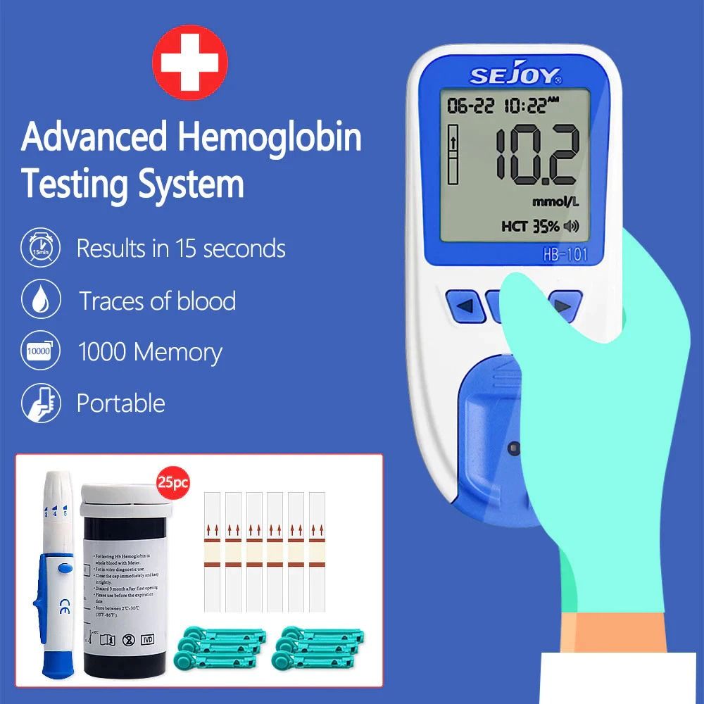 Optical Medical Hemoglobin Meter Analyzer anemia monitor for Test for ...