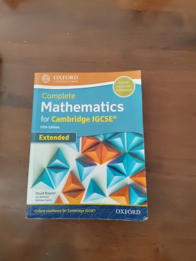 Oxford, Complete extended Mathematics for Cambridge IGCSE fifth edition ...