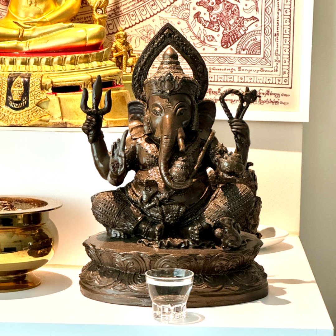 Phra Pikanet Bucha is 14inches tall. It is Mmade from Lek Namphi which ...