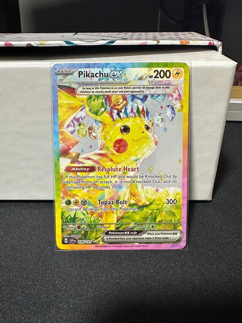Pikachu EX 238/191 SIR Surging Sparks, Hobbies & Toys, Toys & Games on ...