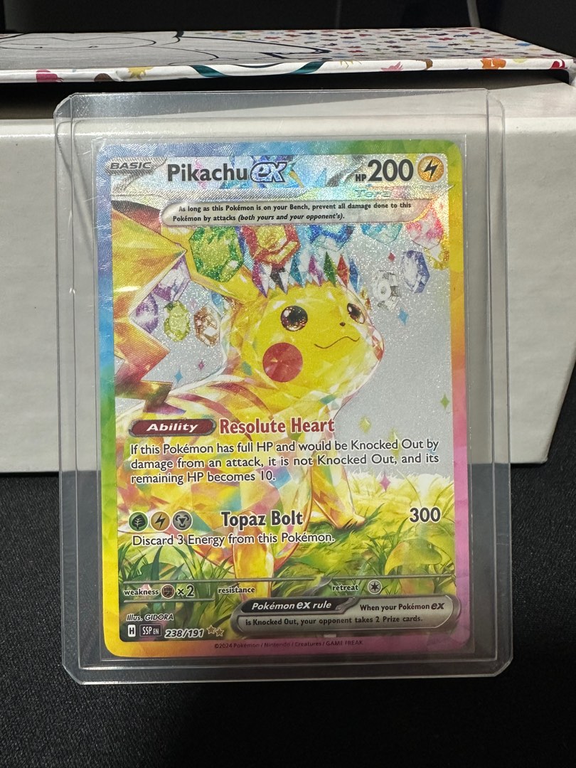 Pikachu EX 238/191 SIR Surging Sparks, Hobbies & Toys, Toys & Games on ...