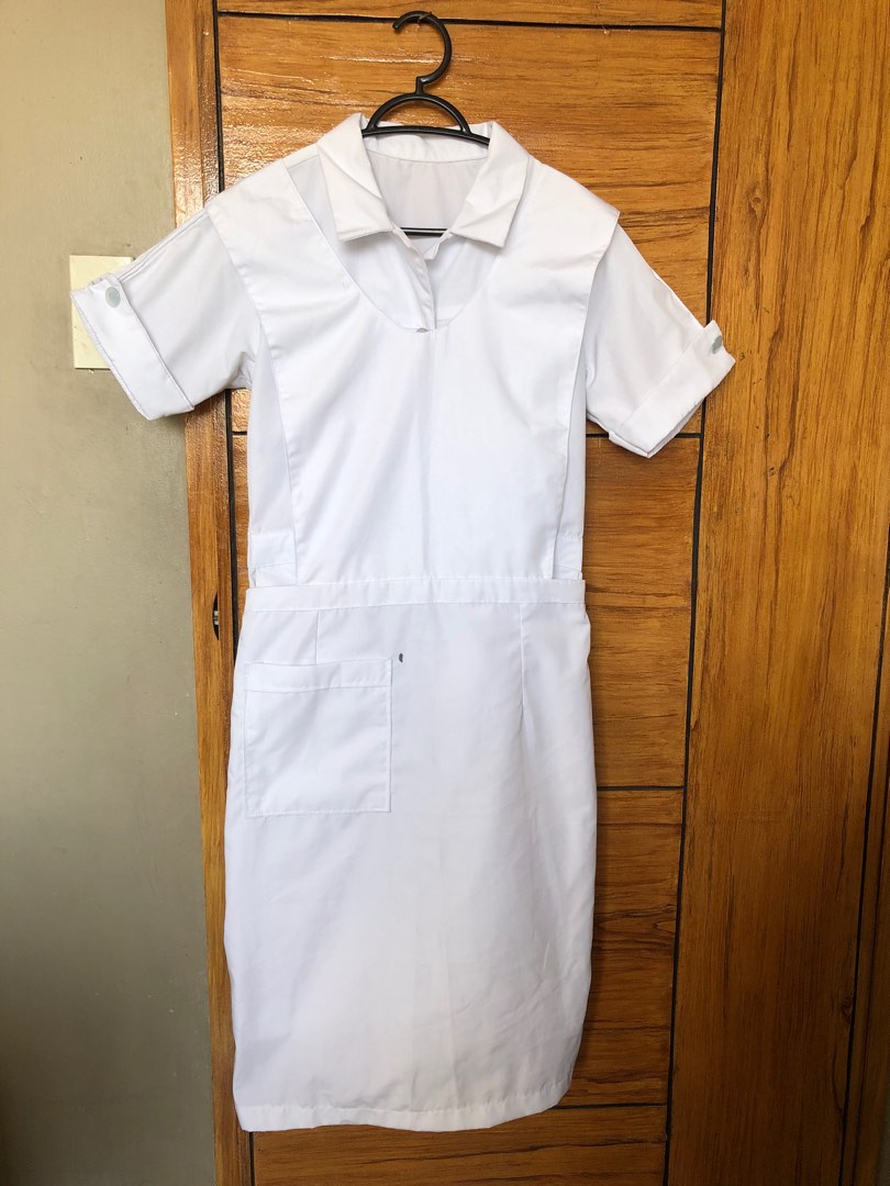PLM Nursing Clinical Uniform (Dress & Apron), Women's Fashion, Dresses ...