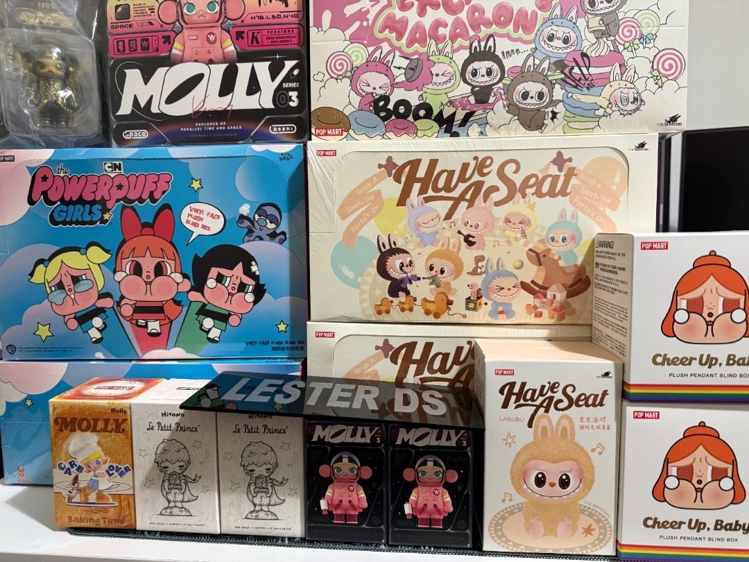 Pop Mart Labubu V1 V2 Pronounce Wings of Fortune, Crybaby Powerpuff ...