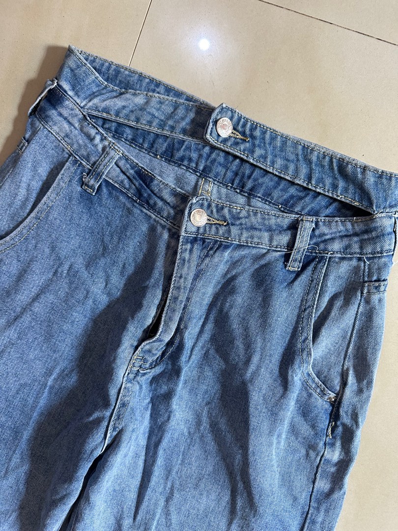 Rare maong pants / Maong jeans / baggy jeans, Women's Fashion, Bottoms ...