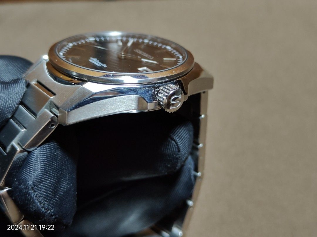 Seiko SARX015 Obsidian Black Fluted Dial JDM 6R-15 Men's Watch ...