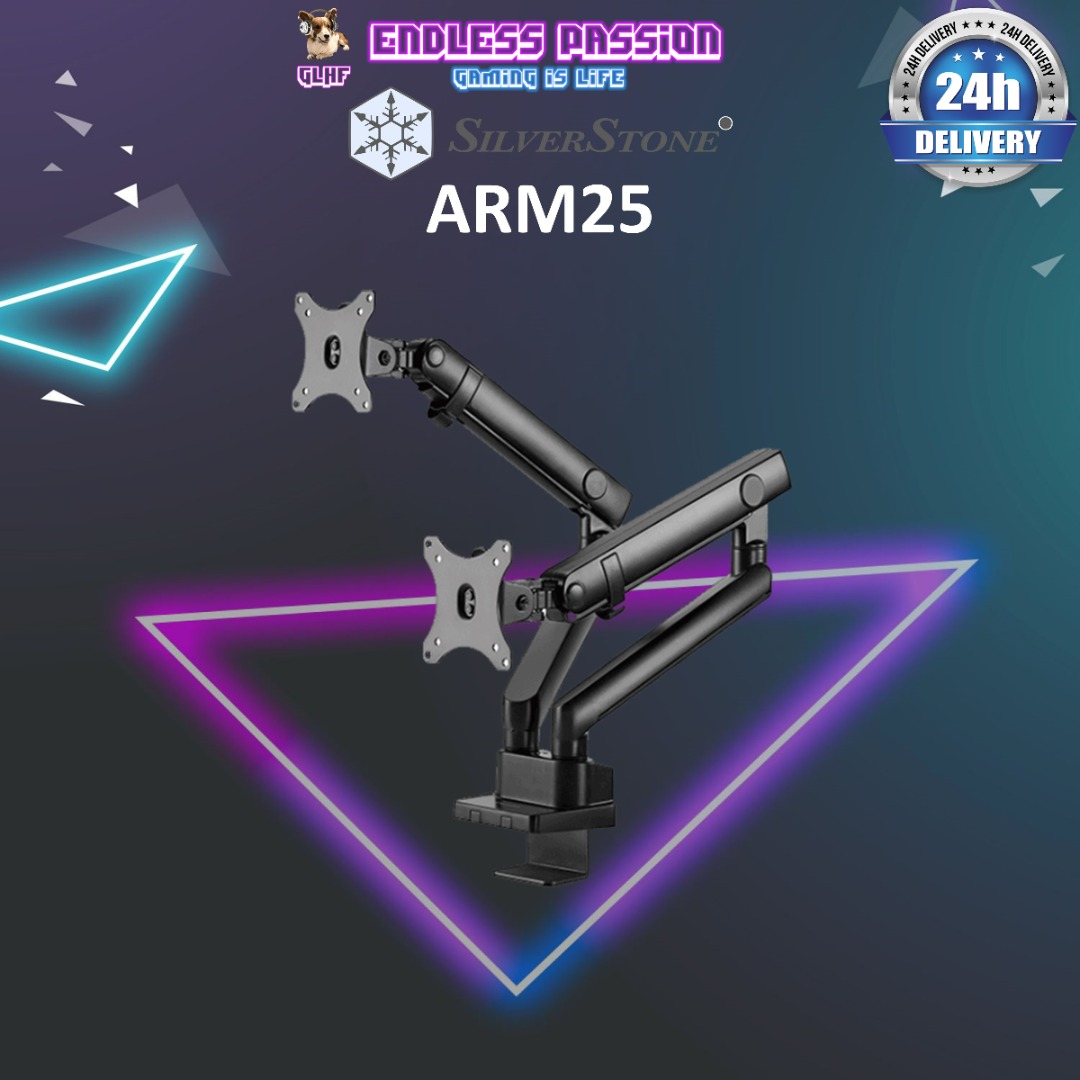 SilverStone Technology ARM25 Dual Monitor Arm, Computers & Tech, Parts & Accessories, Other ...