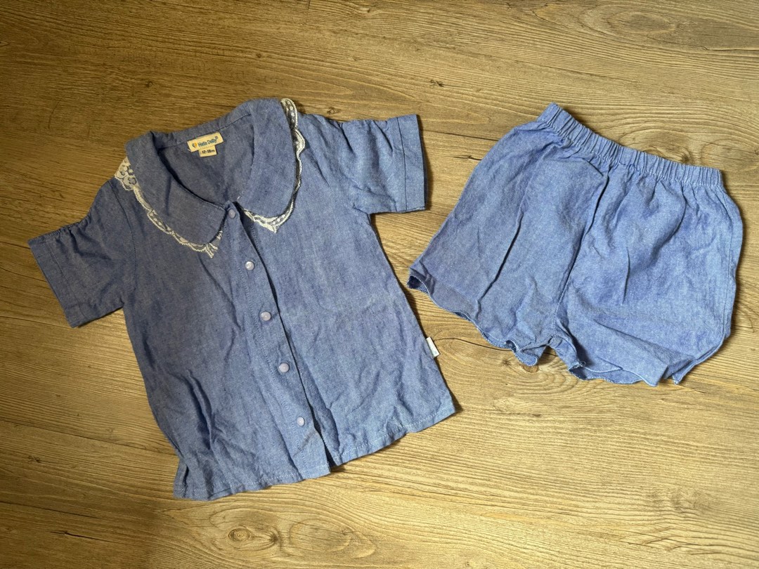 Simple Terno Polo Shirt and Short, Babies & Kids, Babies & Kids Fashion ...