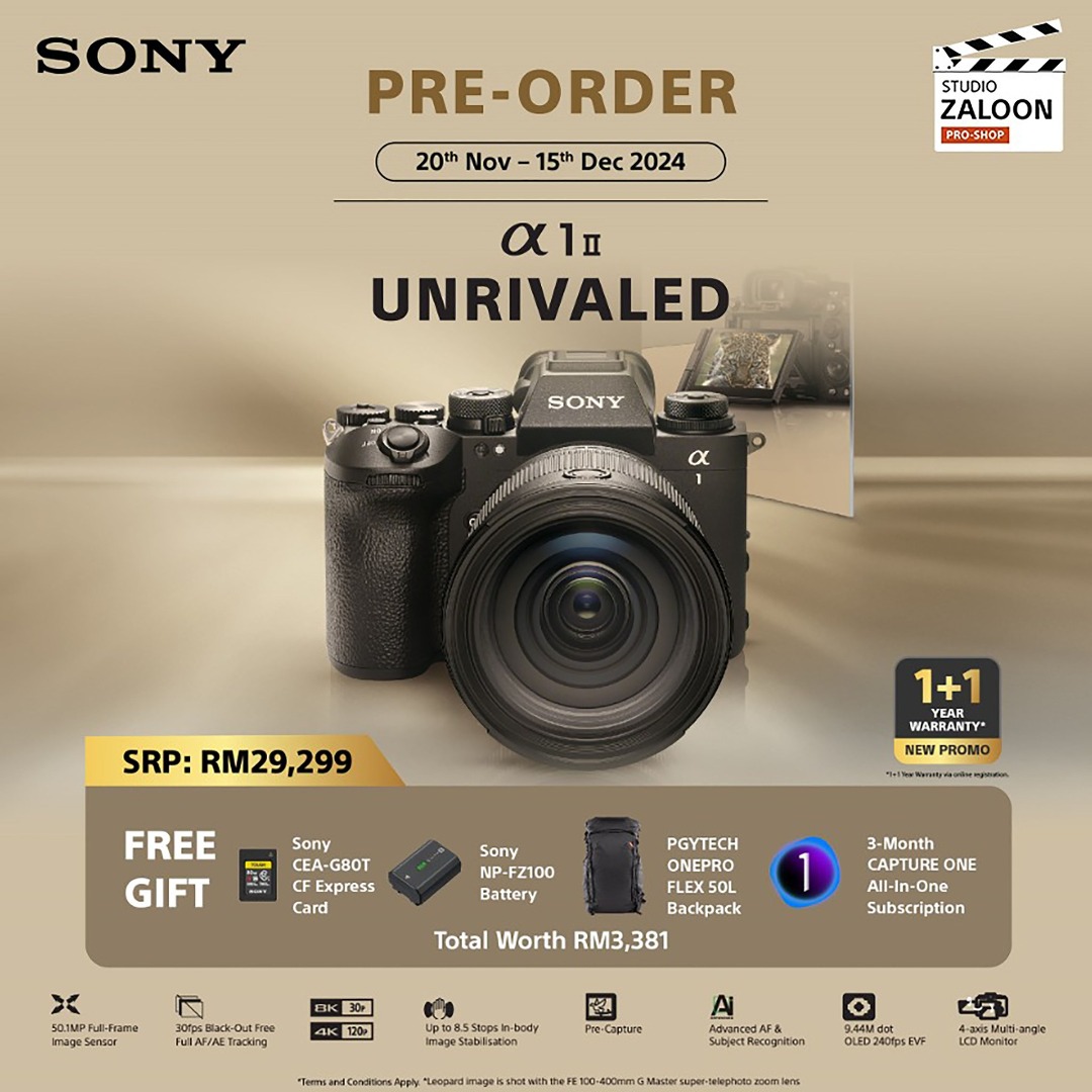 Sony a1 II Mirrorless Camera [ ILCE-1M2 / a1 mark 2 / a1ii ], Photography, Cameras on Carousell