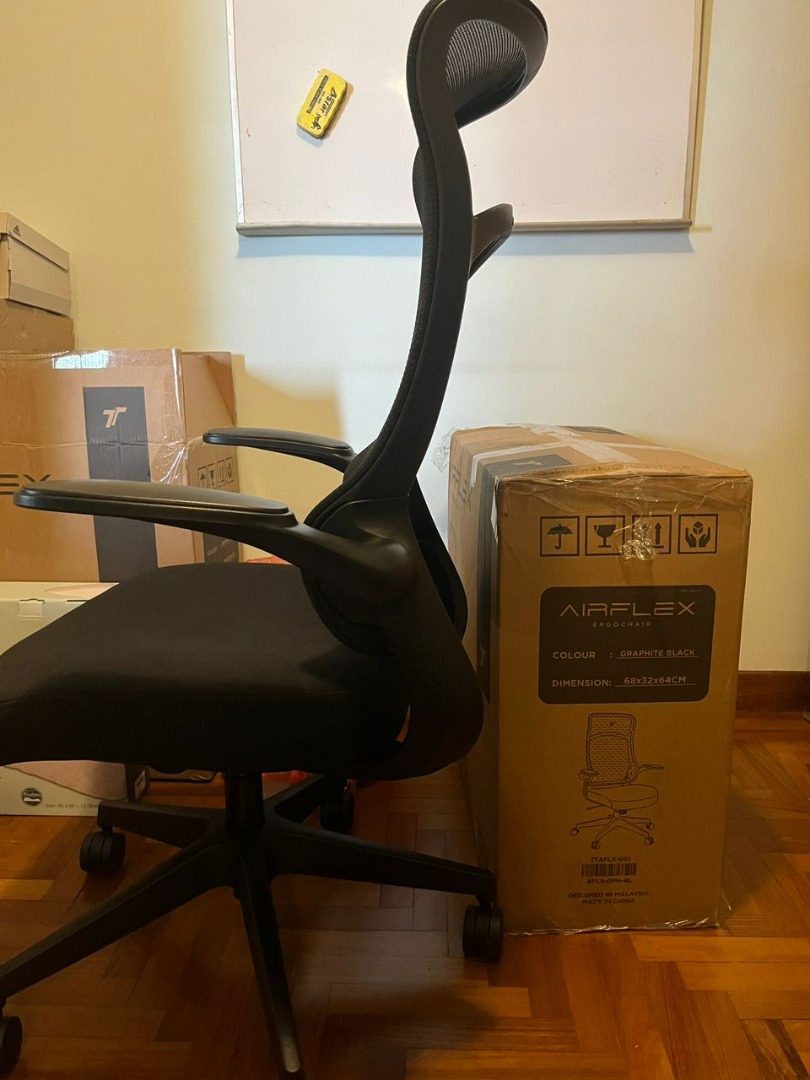 [OFFICIAL] TT AIRFLEX Ergonomic Chair Mesh - GRAPHITE BLACK, Furniture ...