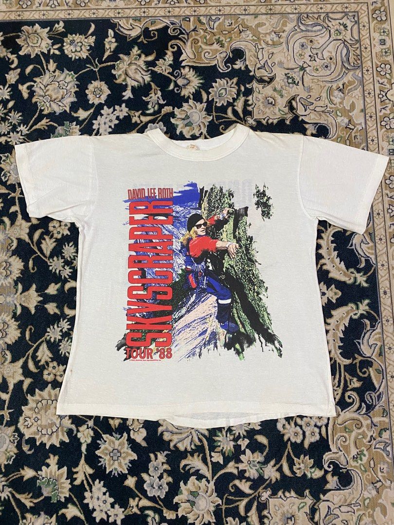 Vintage David Lee Roth Skyscraper, Men's Fashion, Tops & Sets, Tshirts ...