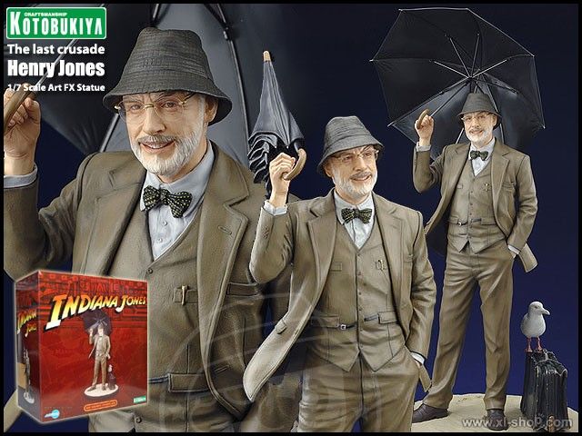 1/7 Kotobukiya ArtFX Dr. Henry Jones statue from Indiana Jones Last ...