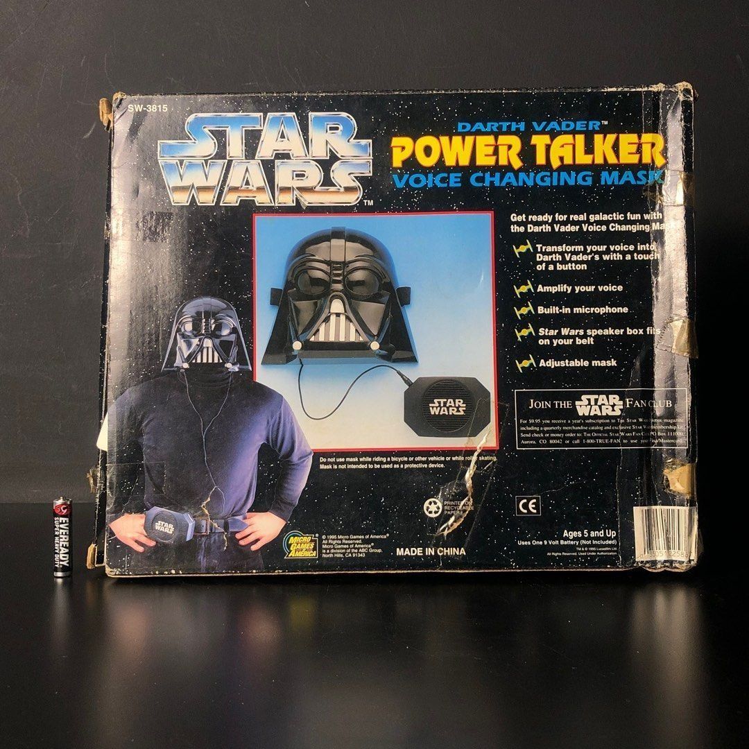 22/11/2024 Vintage 1995 Star Wars Darth Vader Power Talker Voice ...