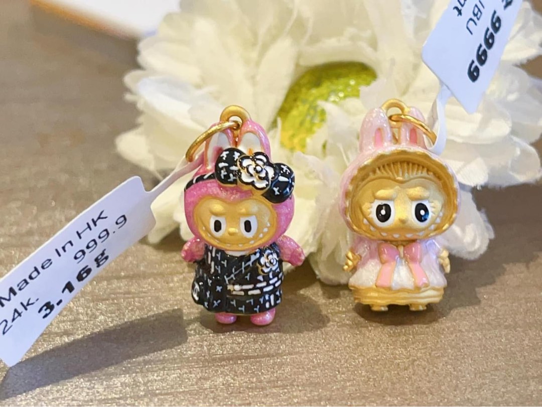 24k collectible charms labubu pawnable, Hobbies & Toys, Memorabilia ...