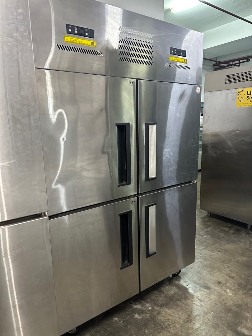 4 Door Upright Chiller freezer combo. Piping cooling. Free deliver and ...