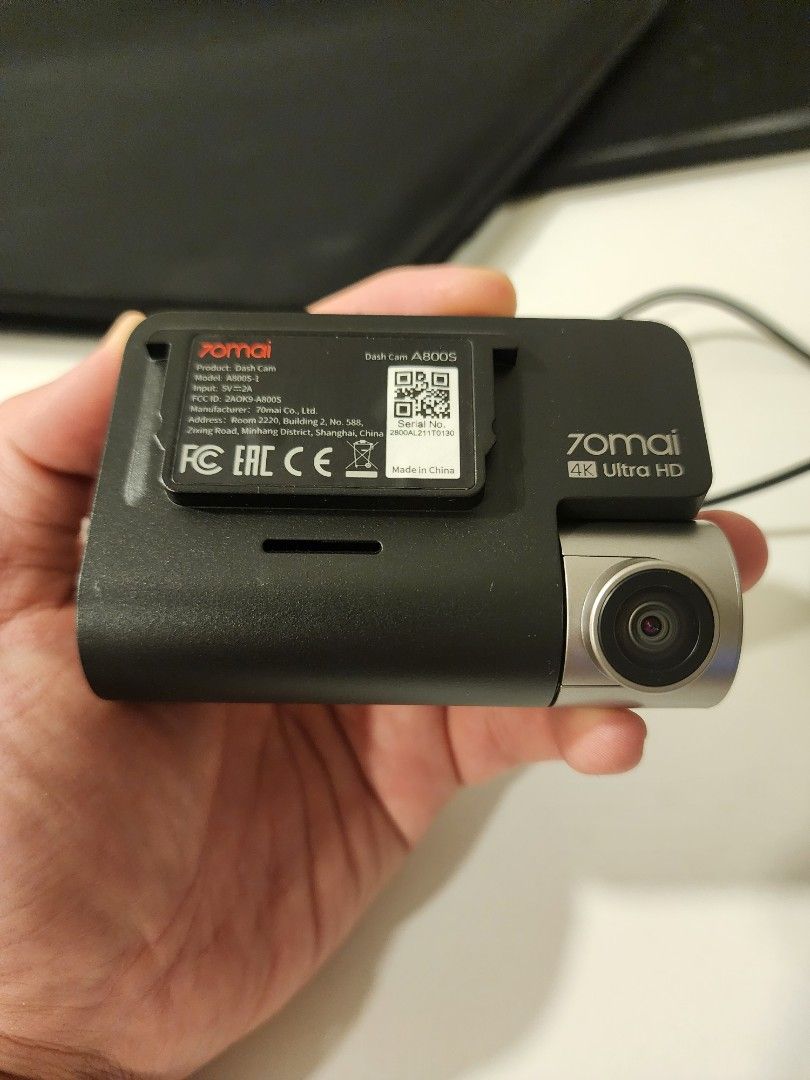 [CAMERA ONLY] 70mai A800s Dash Cam + Rear Cam, Photography, Cameras on ...