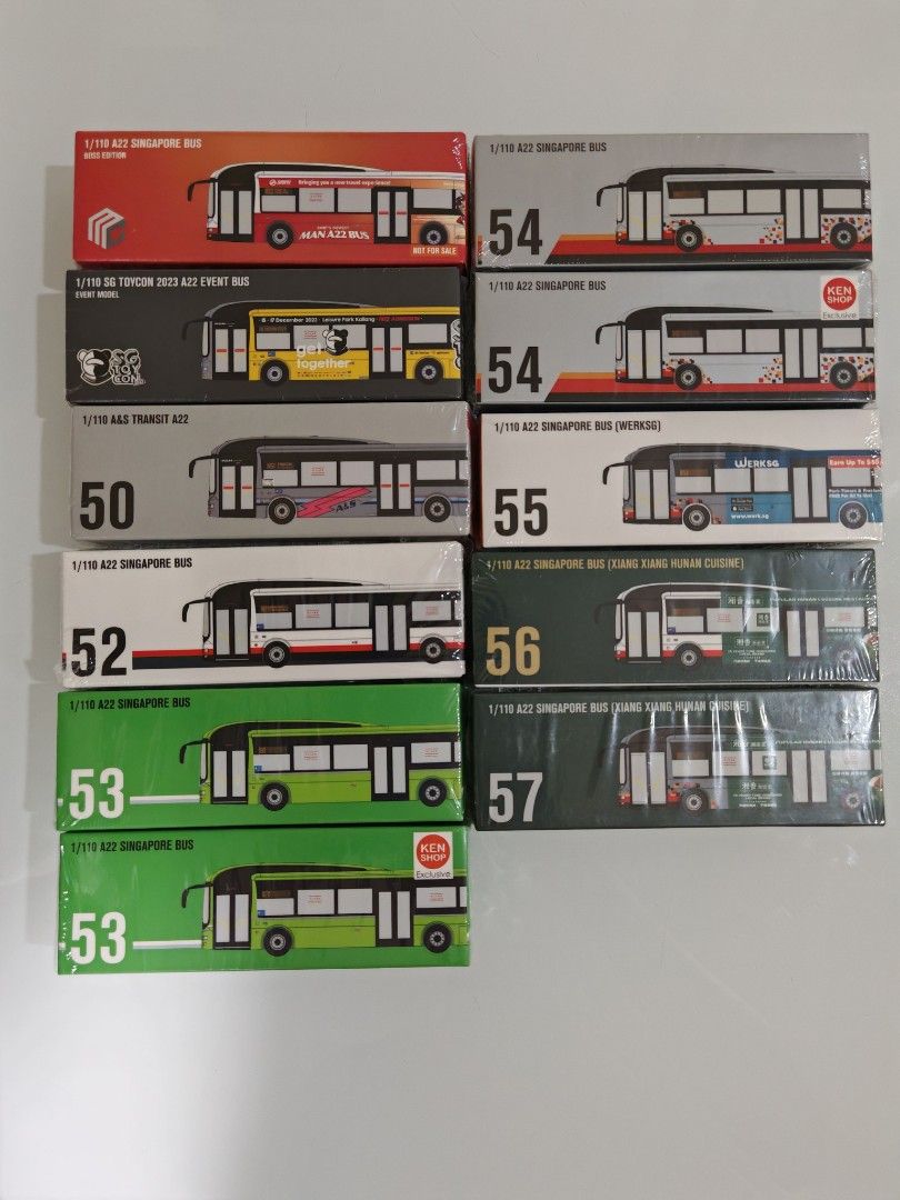 A22 Singapore Bus SMRT Svc 190, A&S Transit, SGToycon2023, SMRT Svc 188 ...