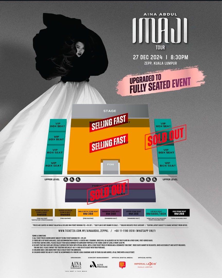 Aina Abdul Imaji Tour - Zepp KL, Tickets & Vouchers, Event Tickets on ...