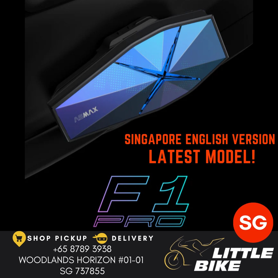 ASMAX F1 PRO / Plus helmet Bluetooth Headset - 10 Rider Mesh Intercom ...