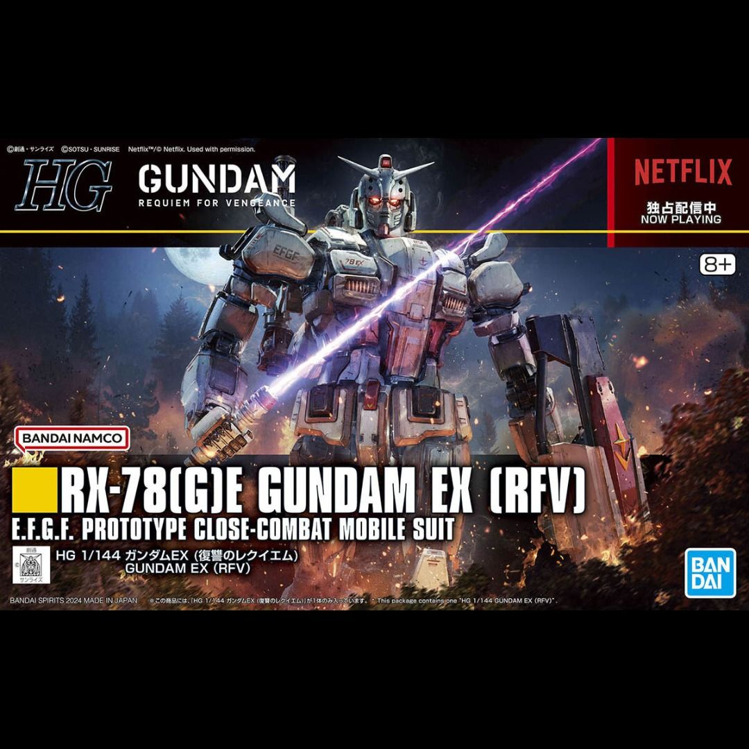 Bandai - Gundam Vengeance - HGUC 255 1/144 RX-78(G)E Gundam EX (RFV ...