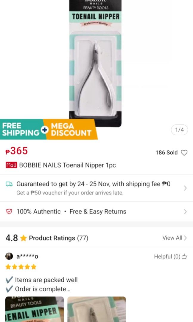Bobbie nipper, Beauty & Personal Care, Hands & Nails on Carousell