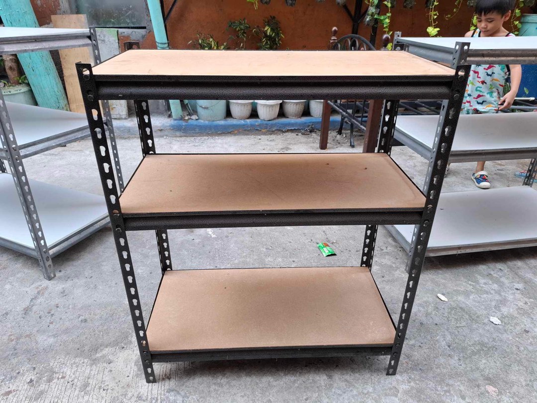 Brown Laminated 3 Tier/Layer Steel Rack, Furniture & Home Living ...