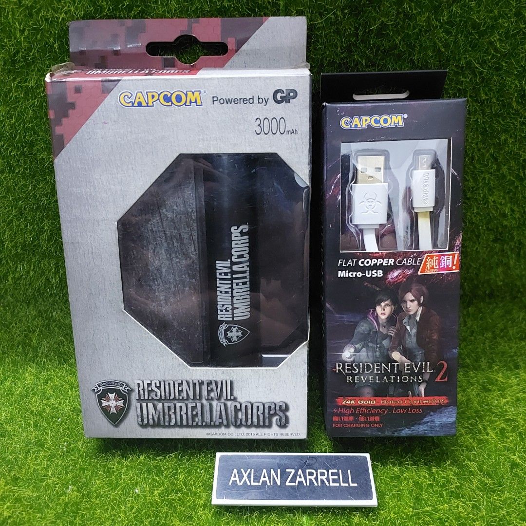 Capcom Resident Evil Umbrella Corps GP 3000mah Powerbank + Capcom ...