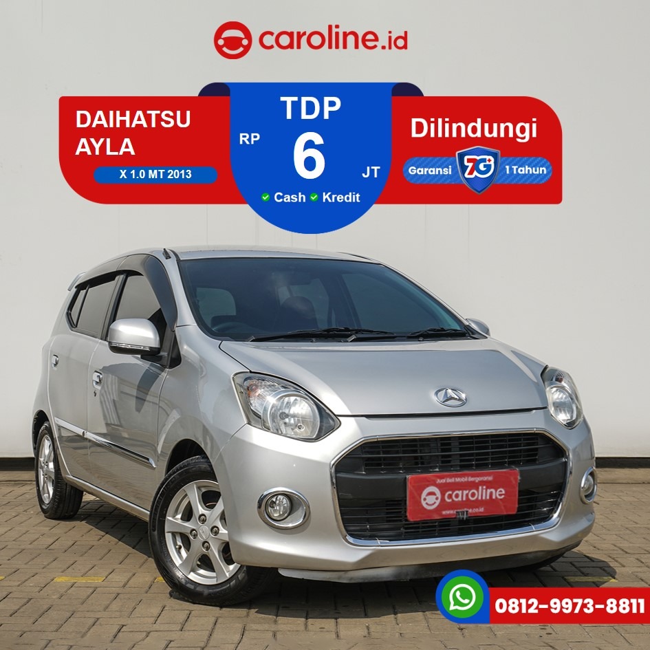 Daihatsu Ayla X 1.0 MT 2013 Mobil Bekas TDP Ceper, Mobil & Motor, Mobil ...