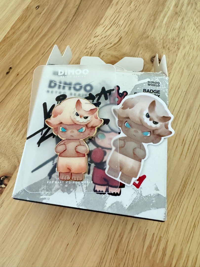 Dimoo retro magnet badge, Hobbies & Toys, Toys & Games on Carousell
