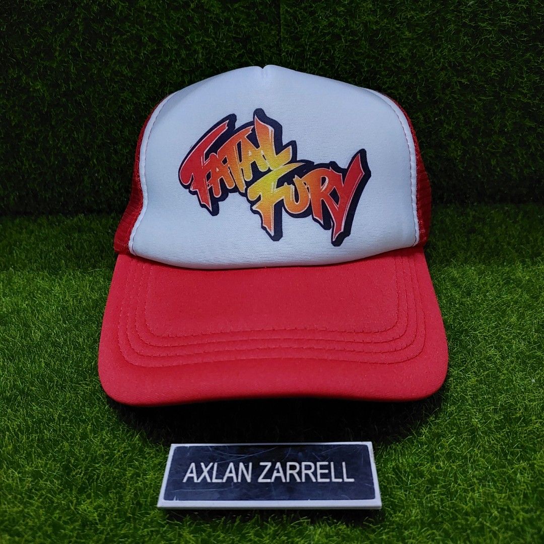 Fatal Fury Trucker Cap Hat Topi Merah Brand New Tak Pernah Pakai King ...