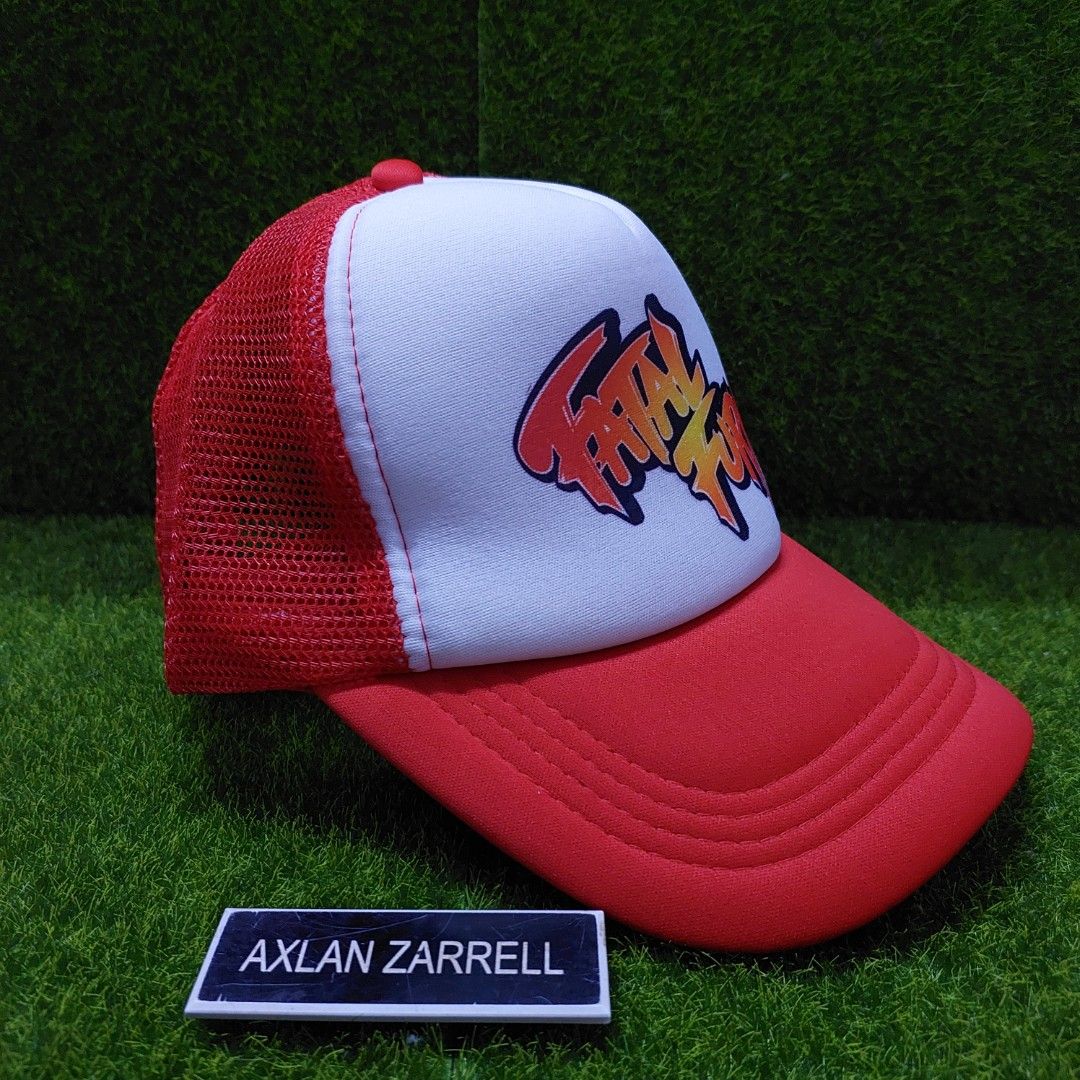 Fatal Fury Trucker Cap Hat Topi Merah Brand New Tak Pernah Pakai King ...