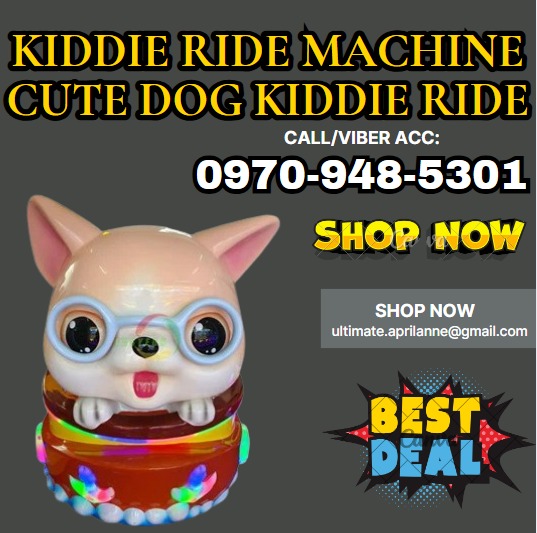 FOR SALE KIDDIE RIDE MACHINE CUTE DOG KIDDIE RIDE (GAME SCREEN) BRAND ...