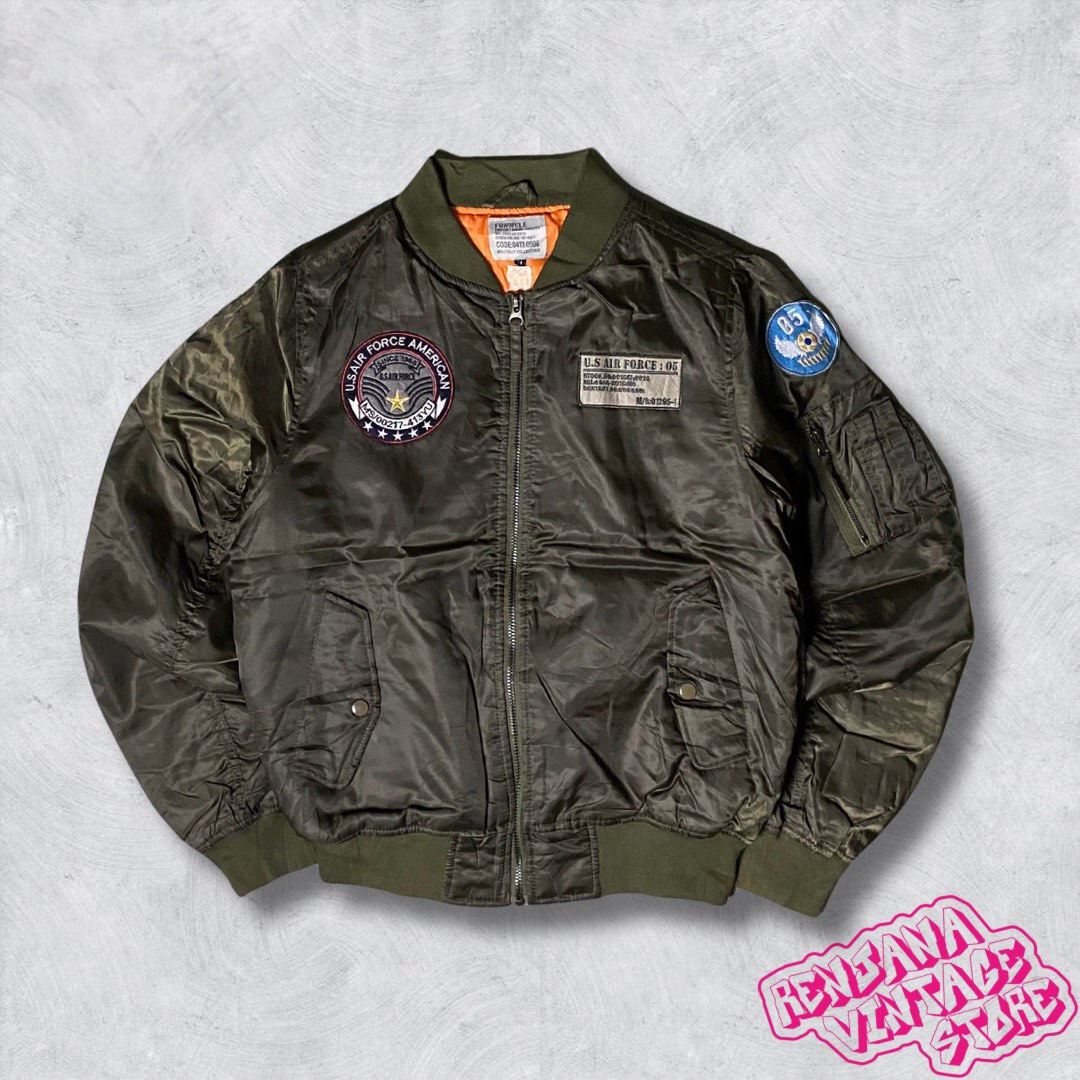 Funnele Bomber Ma-1 Jacket Military Army Boomber Pilot Us Air Force ...