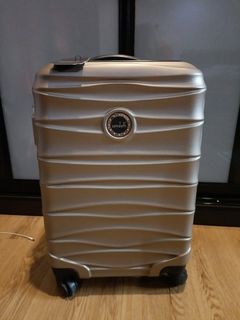 Medium Size Condotti Gold Trolley Luggage, Hobbies & Toys, Travel ...