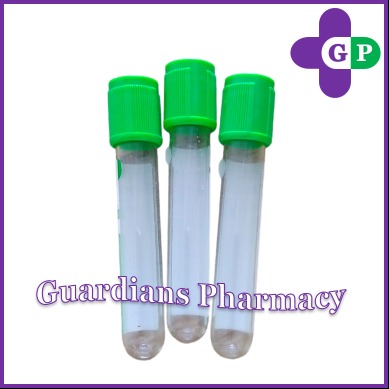 GREEN VACUUM TUBE Green Top Vacutainer, Health & Nutrition, Medical ...