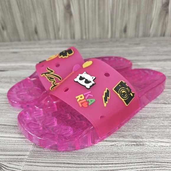 Karl Lagerfeld thea slides, Women's Fashion, Footwear, Slippers and ...