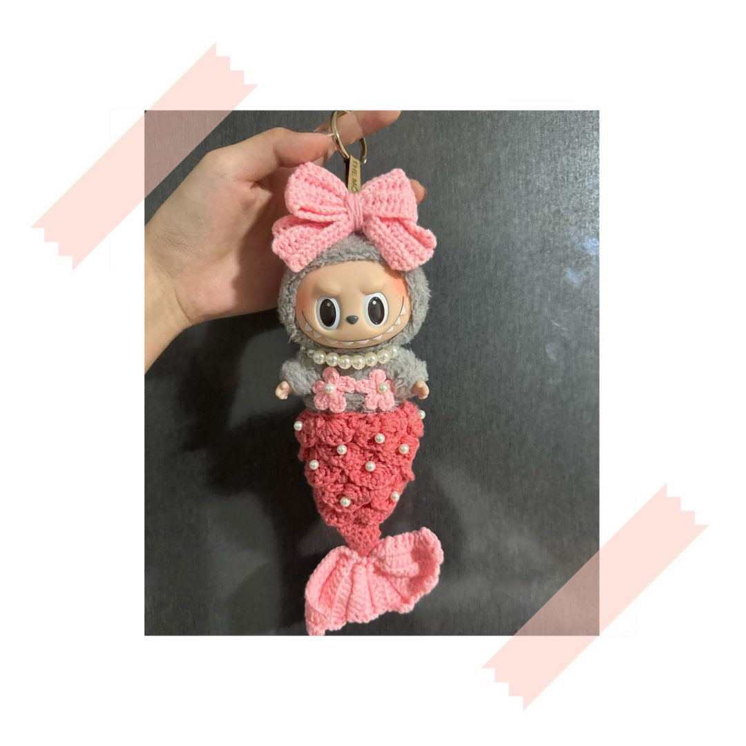 LABUBU CROCHET MERMAID OUTFIT, Hobbies & Toys, Stationery & Craft ...