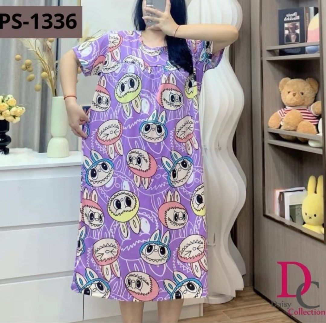 Labubu Plus size sleep wear, Women's Fashion, Dresses & Sets, Dresses ...