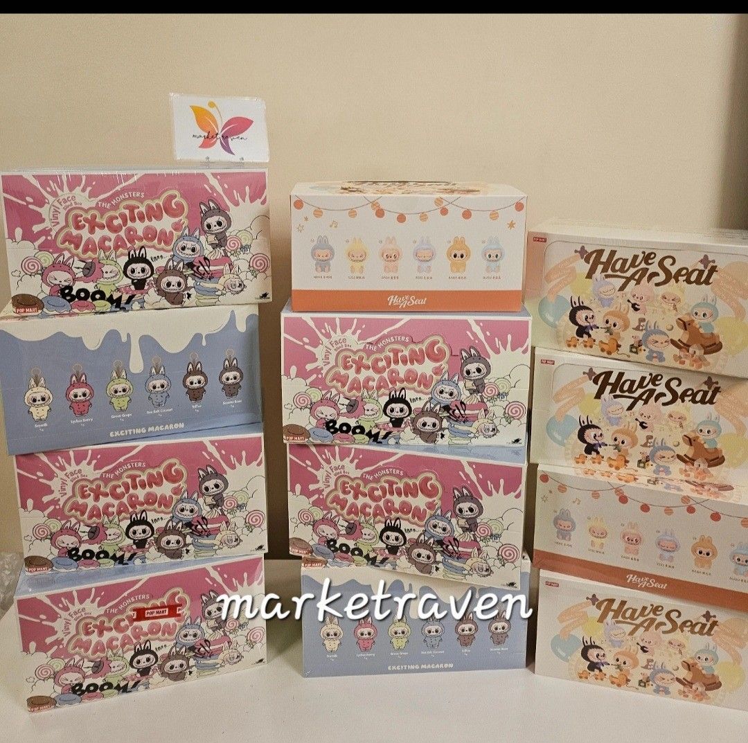 Labubu Tasty Macaron Have A Seat, Hobbies & Toys, Stationary & Craft ...