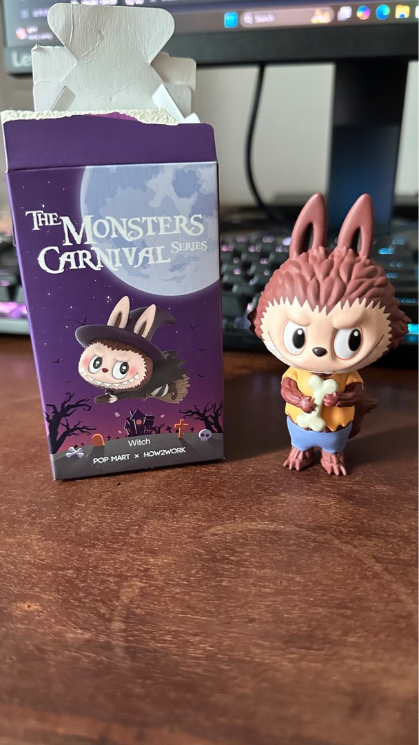 Labubu the monster carnival series wolf man popmart (unboxed), Hobbies ...