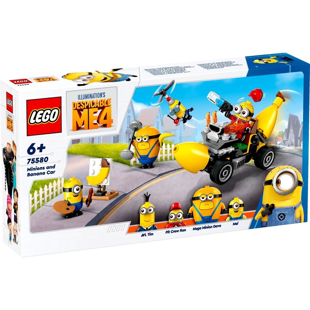Lego Despicable Me 4 75580 Minions And Banana Car (Includes 4 ...