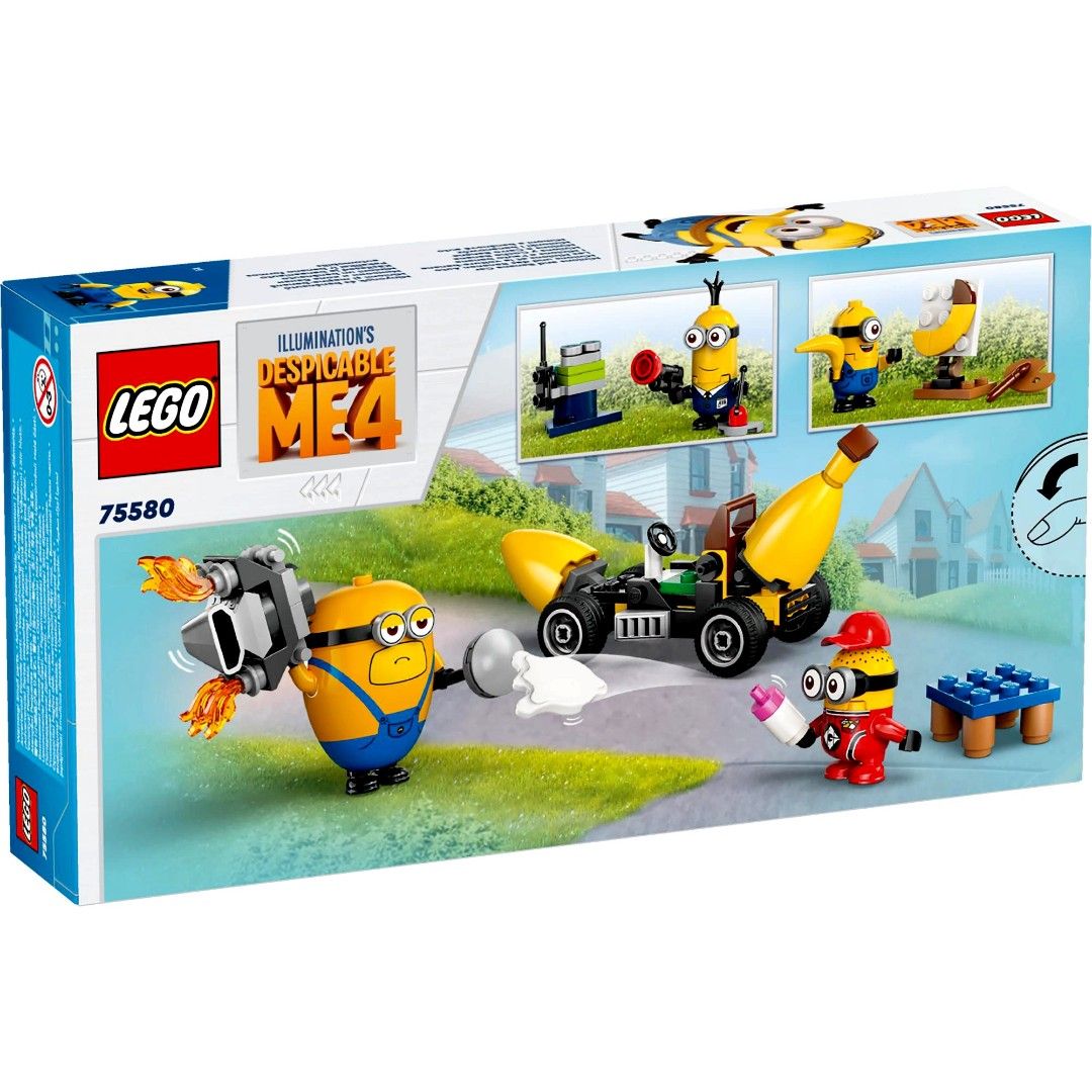Lego Despicable Me 4 75580 Minions And Banana Car (Includes 4 ...