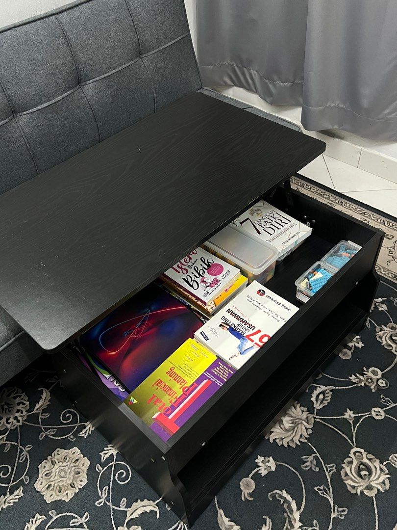 Meja boleh simpan buku, high quality takde defect, Furniture & Home ...