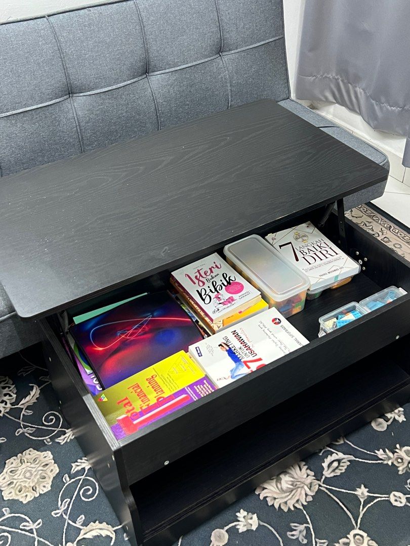 Meja boleh simpan buku, high quality takde defect, Furniture & Home ...